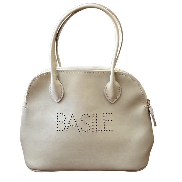 basile | Bags | Basile Mini Beige With Logo Handbag | Poshmark